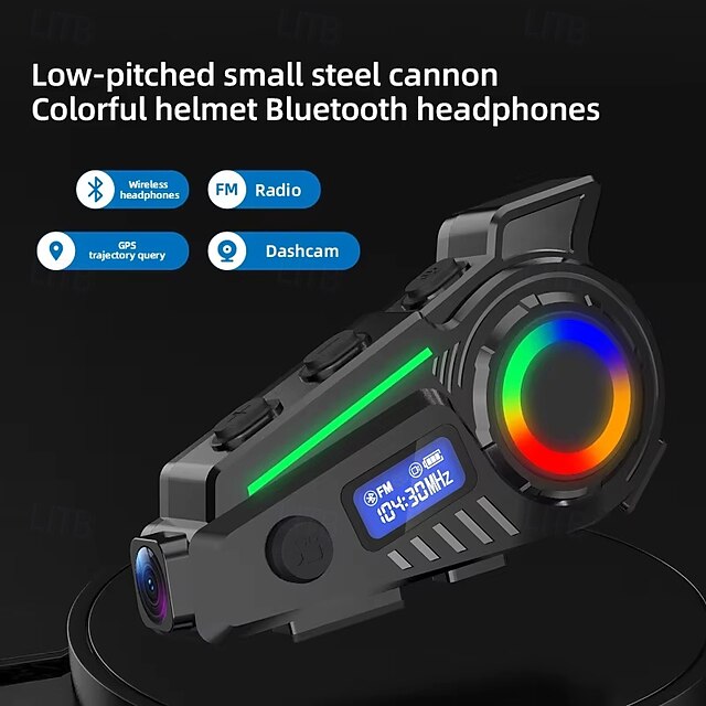 New K19 Helmet Headphones, Dash Cam, Bluetooth Speaker, FM Radio ...