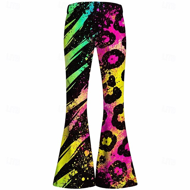 Retro Vintage Boho 1970s Pants Bell Bottom Pants Hippie Disco High ...