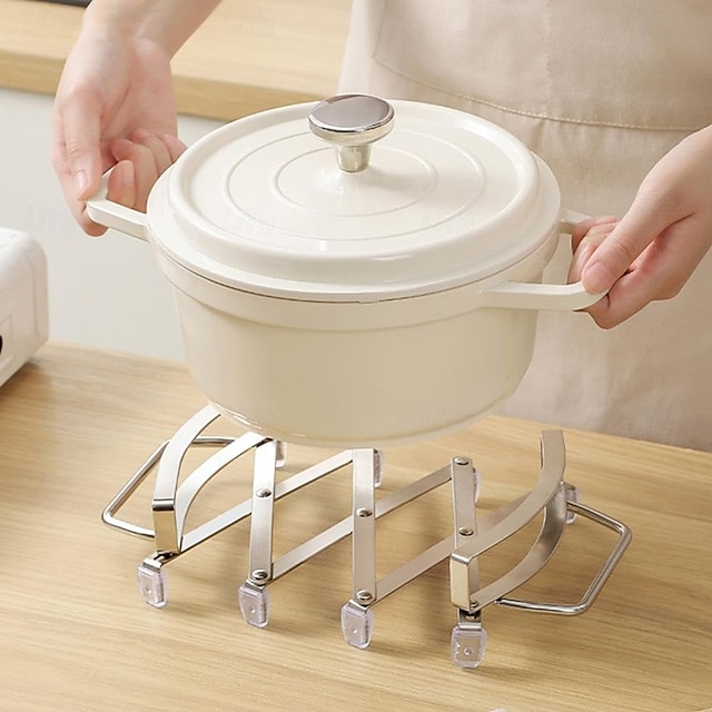 Expanding Trivet, Hot Plate Holder Stainless Steel trivets Heat ...