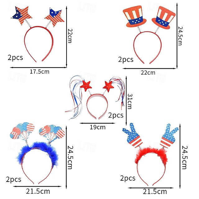 Carnival Headband Cosplay Kid's Adults' Unisex Independence Day / the ...
