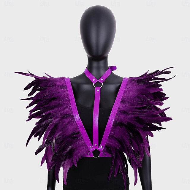 Carnival 2026 Rio Carnival Samba Accessories Women's Purple Feather ...