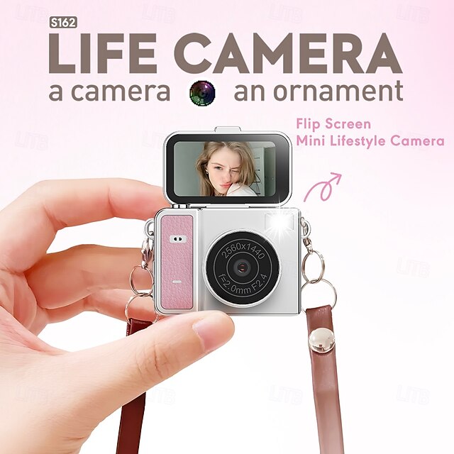 New S162 Retro Mini Digital CCD Camera with Flip Screen for Campus ...