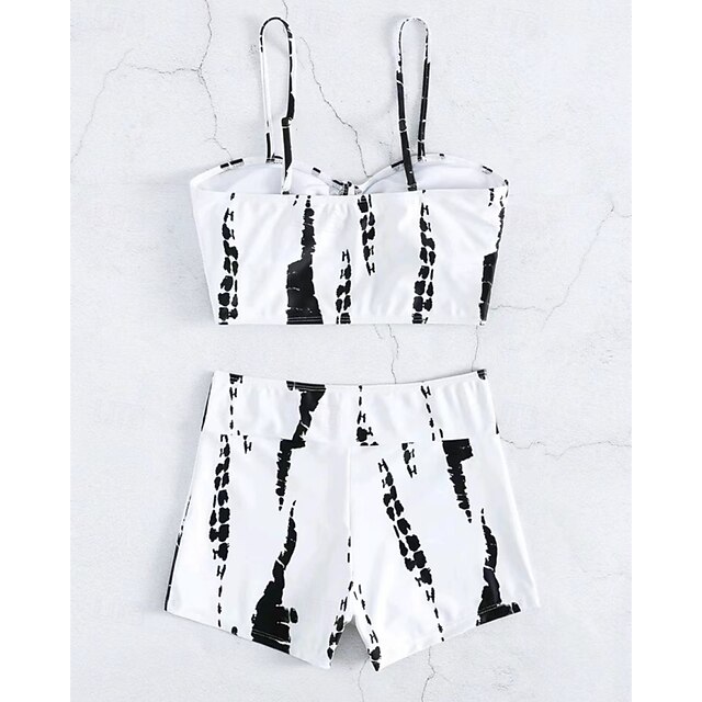 Women's Standard Surfing Tankinis & Bikinis 2 Pieces Swimsuits Tie Dye ...