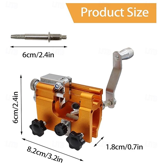 Chainsaw Chain Sharpening Jig, Portable Hand Crank Chain Saw Blade ...