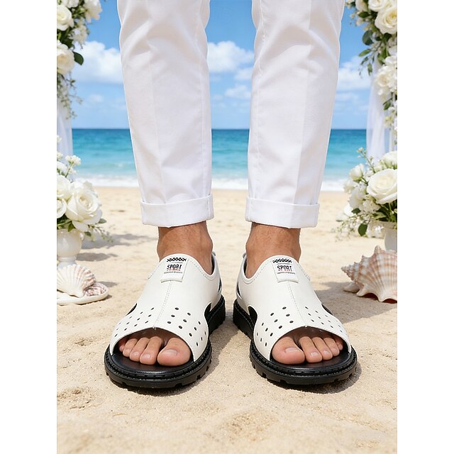 Men's Minimalist Classic PU Leather Comfortable Slip Resistant Loafer ...