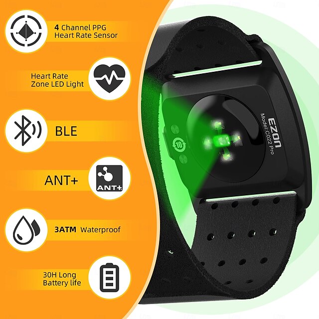 Intelligent Optical Heart Rate Monitoring Arm With Five Color LED Heart ...
