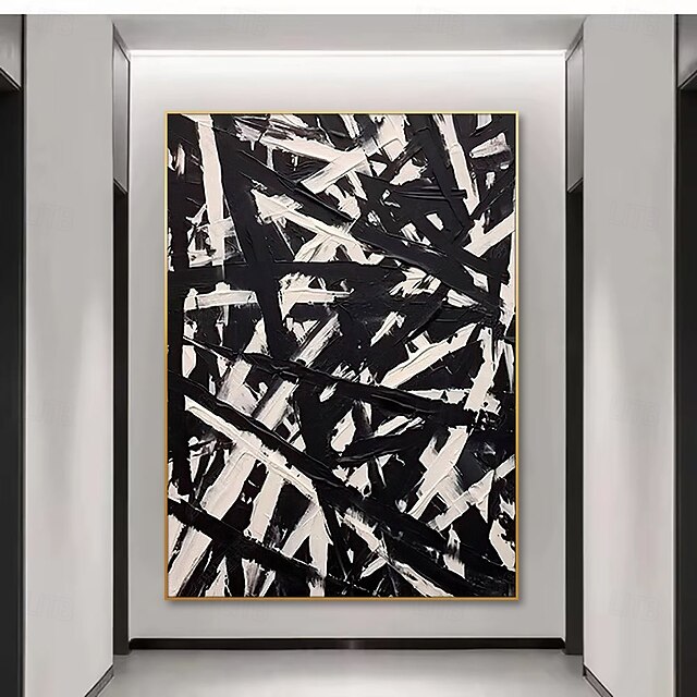 Handmade Oil Painting Canvas Wall Art Decoration Black and White ...