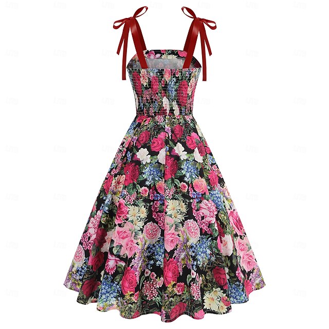 Élégant Classique Années 1950 Robe Trapèze Robe trapèze Robe Évasée ...