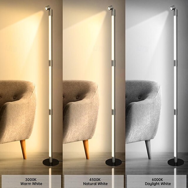 1/2 Pcs Removable LED RGB Floor Lamp, Bluetooth APP & Remote Control ...