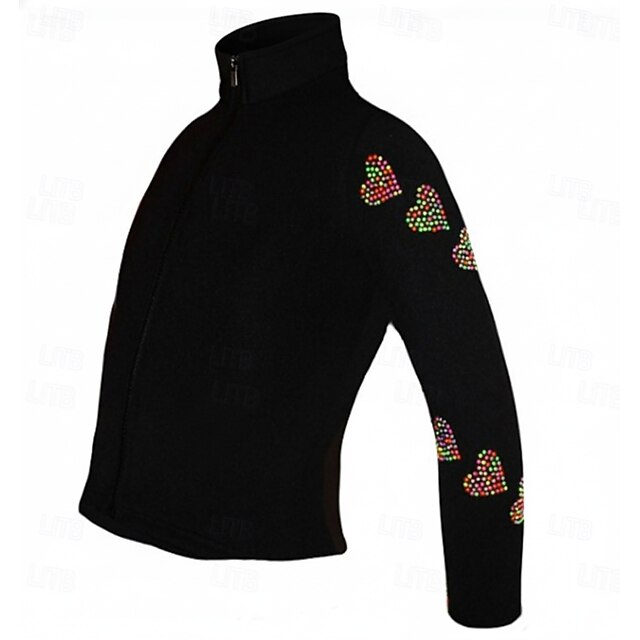 Figure Skating Fleece Jacket Women's Girls' Ice Skating Jacket Top ...