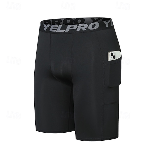 Men's Running Shorts Athletic Shorts Gym Shorts Pocket Elastic ...