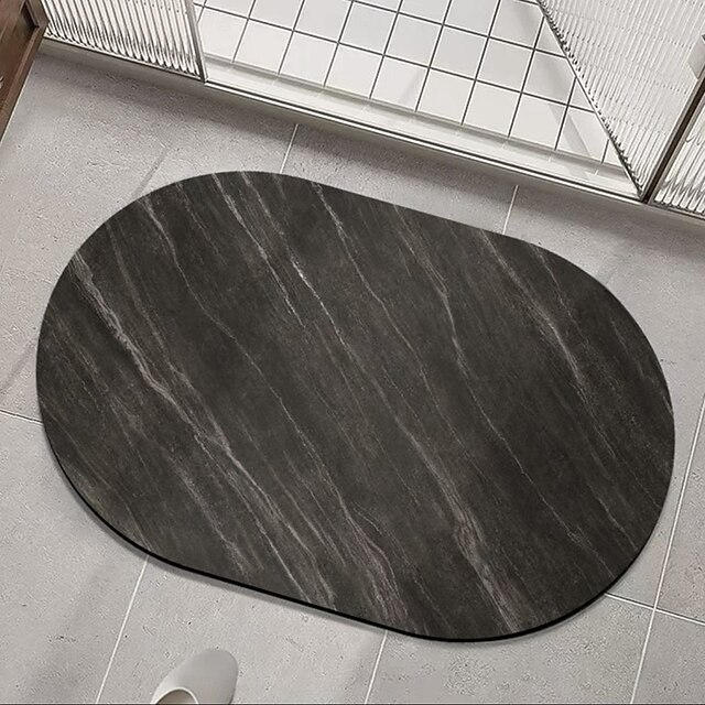 Absorbent Diatomite Soft Bath Mat Non-Slip Bathroom Floor Mat for ...