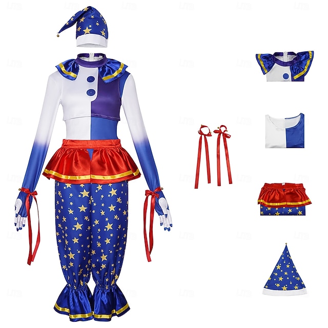 Joker Anime Outfits Cosplay Suits Halloween Carnival Masquerade Anime ...