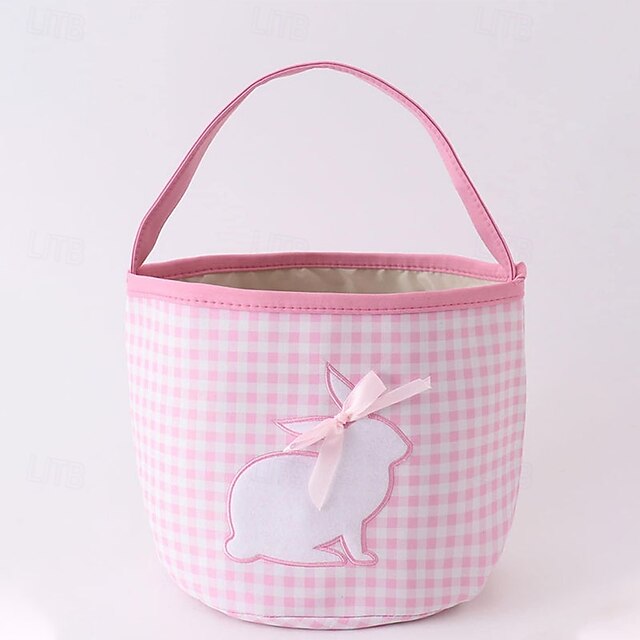 Easter Bucket Rabbit Handheld Basket Easter Egg Collection Basket ...
