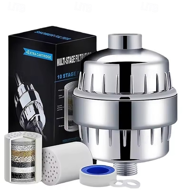 20 Stage Shower Hard Water Purification Filter Showerhead Activated ...