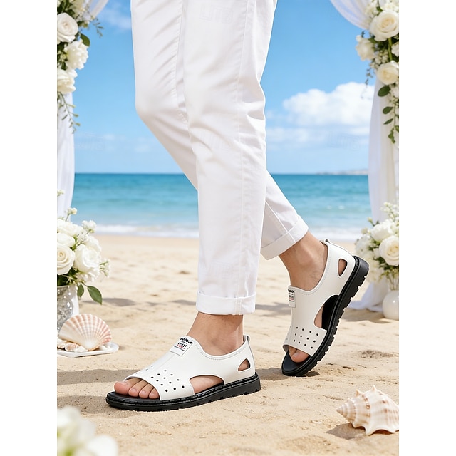 Men's Minimalist Classic PU Leather Comfortable Slip Resistant Loafer ...