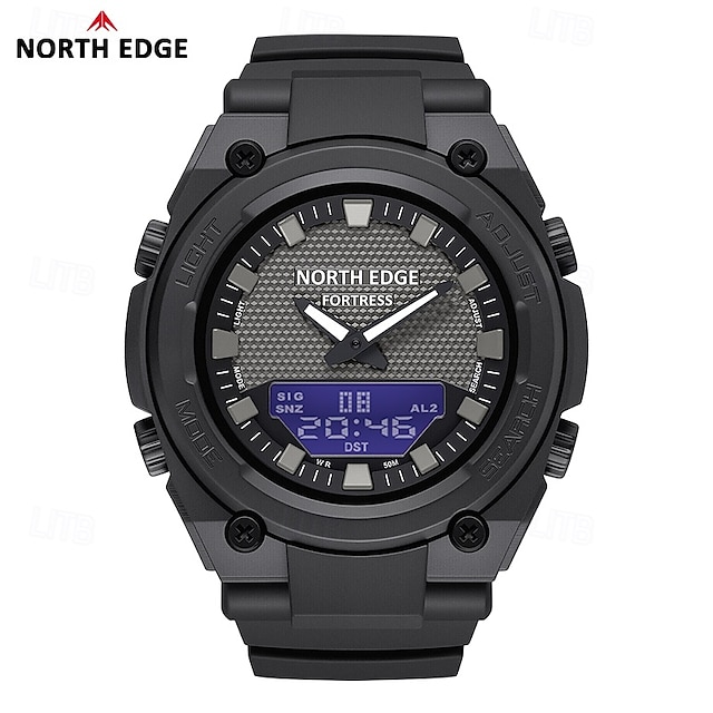 NORTH EDGE Men Digital Watch Quartz Watch Outdoor Sports Luminous ...
