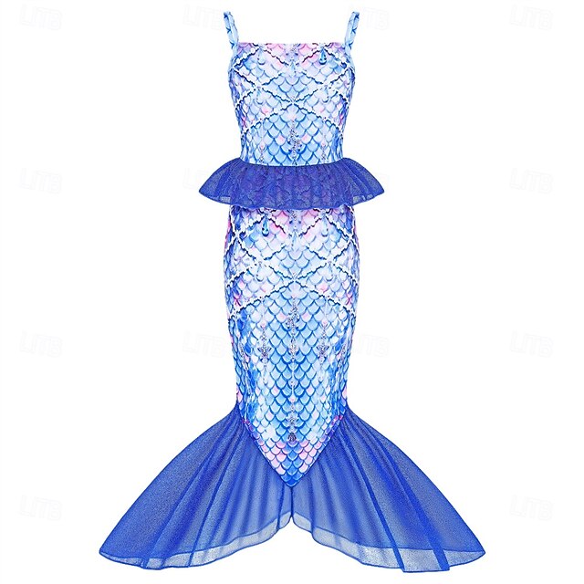 Mermaid Princess Mermaid Dress Theme Party Costume Cosplay for Girls ...