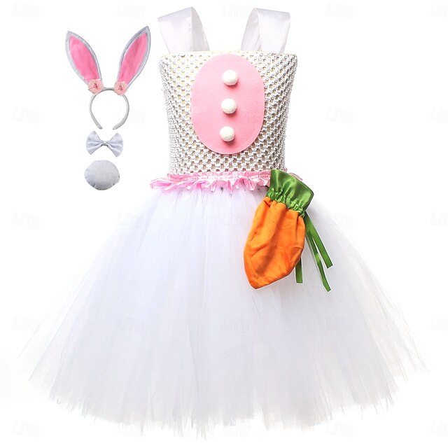 Book Week 2026 Animal Rabbit Easter Bunny Carnival Tutu Robe Dresses ...