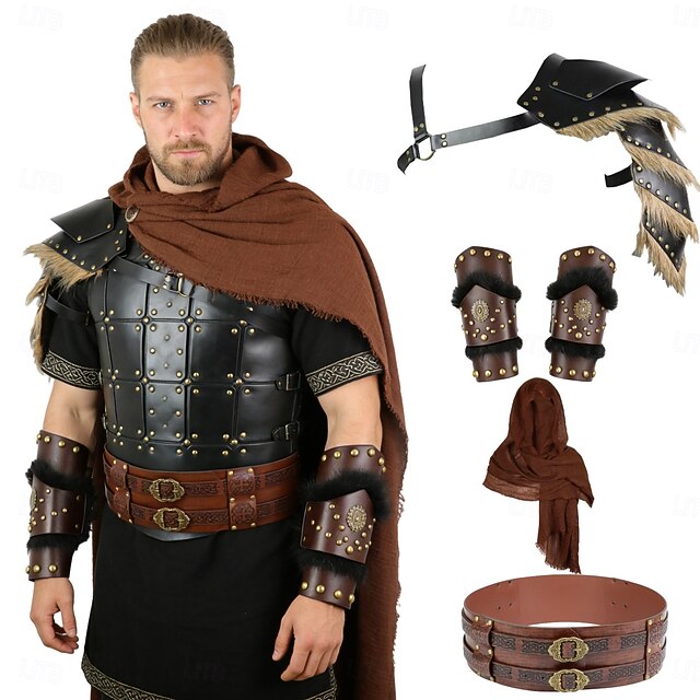 Retro Vintage Medieval Renaissance Accesories Set Knight Ritter Buckle ...