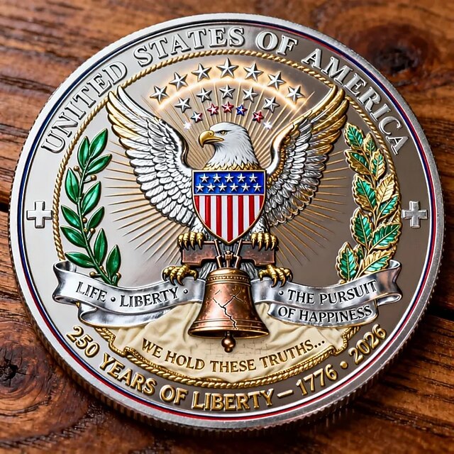250th Anniversary Commemorative Coin Declaration of Independence 1776 ...