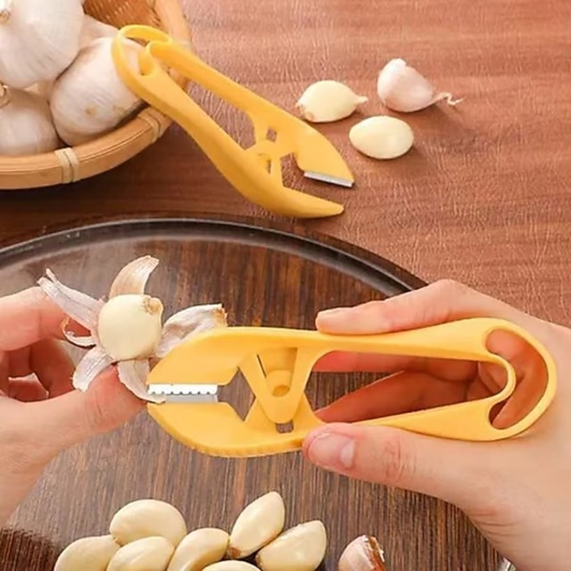 Garlic Peeler, Multifunctional Dual-End Manual Peeling Tool, Quick and ...