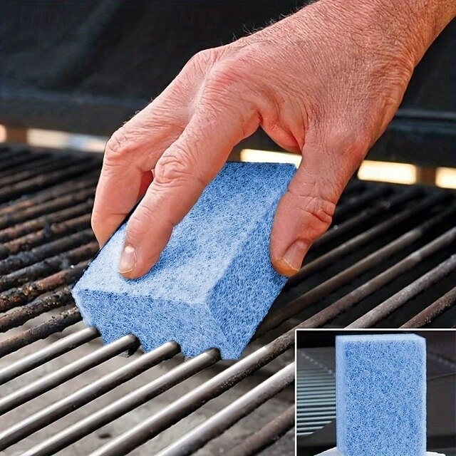 8PCS Heavy-Duty BBQ Cleaning Pad Set - Bristle-Free Scrubbers for ...