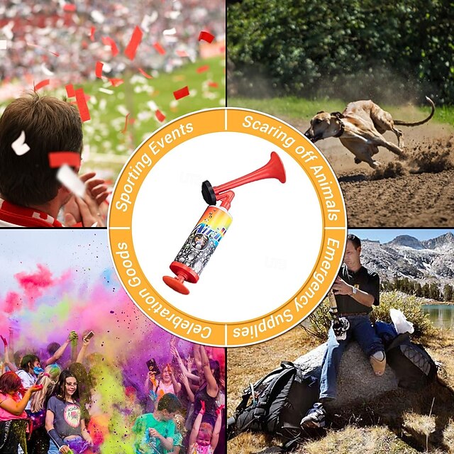 3 Pcs Handheld Air Horn, Soccer Summer Global Match Fan Cheer Horn Mini ...