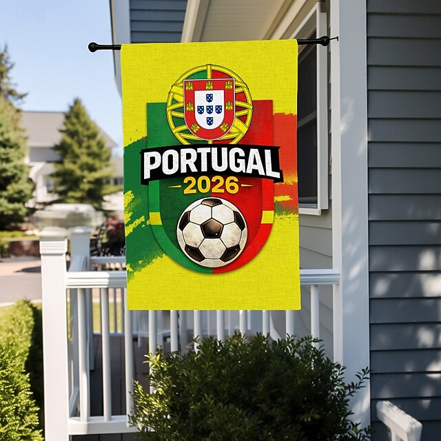 2026 Soccer Fan Garden Flag, Featuring Portuguese Coat of Arms and ...