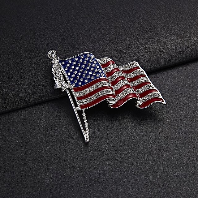 Patriotic Flag Lapel Pins – Anti-Exposure Safety Back Pins for Jackets ...