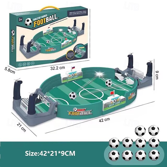 Tabletop Soccer Game Football Toy, Desktop Arcade Sports Match with ...