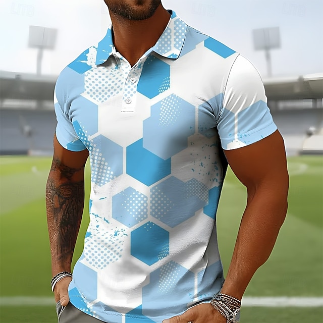 2026 Soccer Cup Men's Soccer Polo Shirts Short Sleeve Polo Shirts Lapel ...