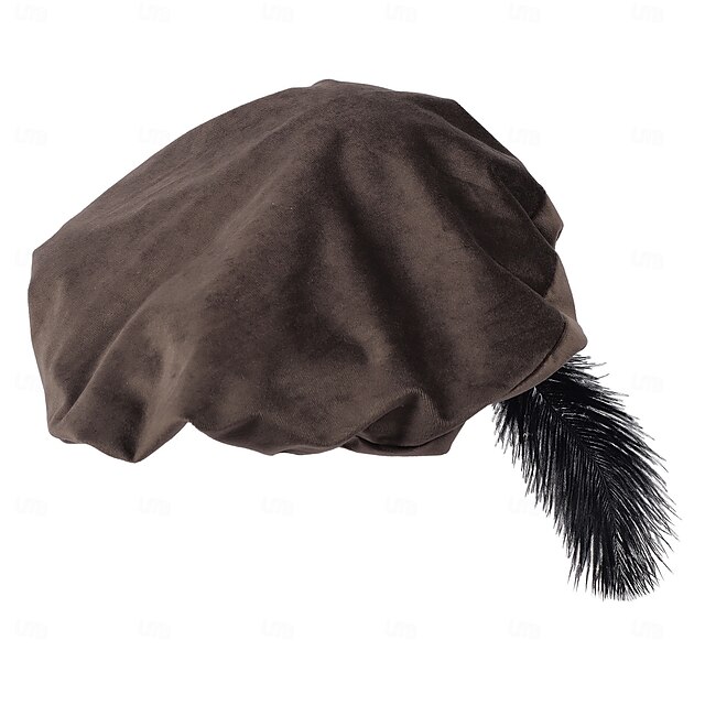 Medieval Renaissance Elizabethan Hat Prince Gentleman Ranger Feather ...