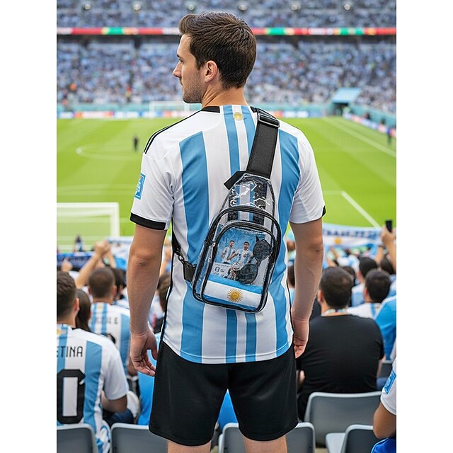 Women's Clear PVC Crossbody Bag, Large Capacity Transparent Shoulder ...