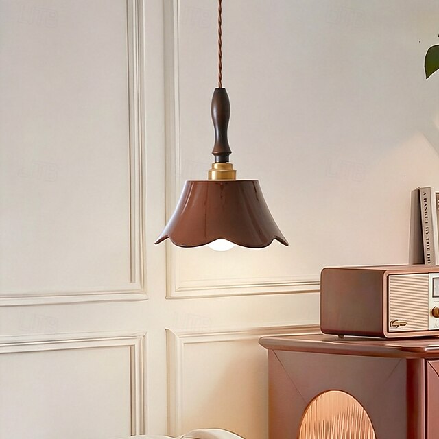 Luxury Ceramic Lampshade Pendant Lamp E27 1- Lamp Art Brass Decoration ...