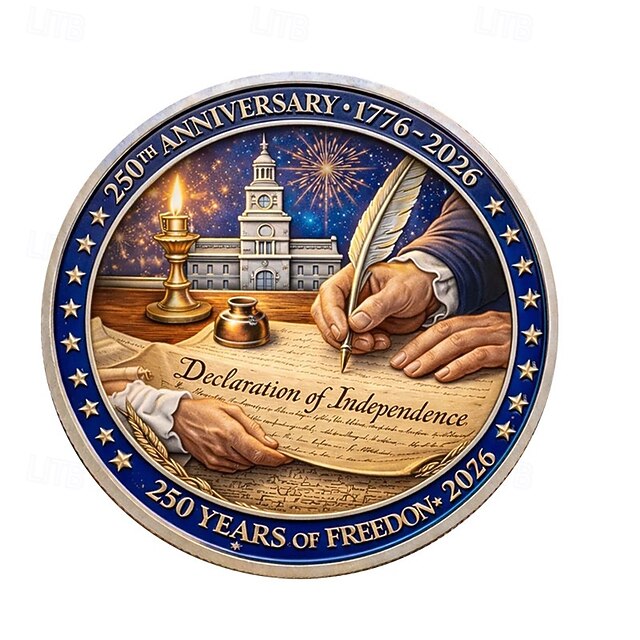 U.S. 250th Anniversary Commemorative Coin, Declaration of Independence ...