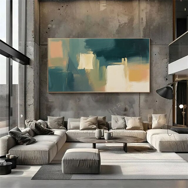 Handmade Original Abstract Acrylic Painting in Modern Bold Palette with ...