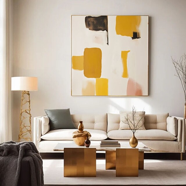 oil painting handmade Minimalist Abstract Wabi Sabi Art Painting Mid ...