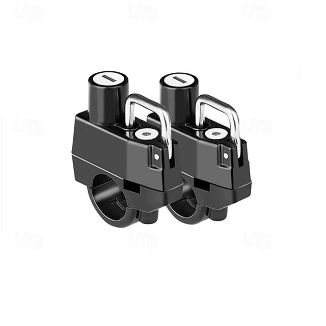 2 Pack Motorcycle Helmet Lock, Universal Anti-Theft Handlebar Mount ...