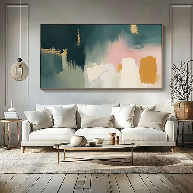 Handmade Original Abstract Acrylic Painting in Modern Bold Palette with ...
