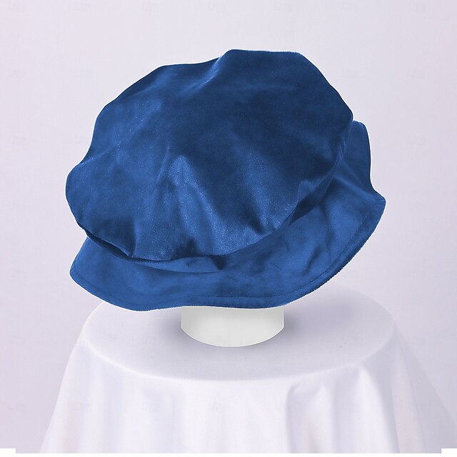 Retro Vintage Medieval Renaissance Hat Bard Solid Color Fancy Dress Men ...