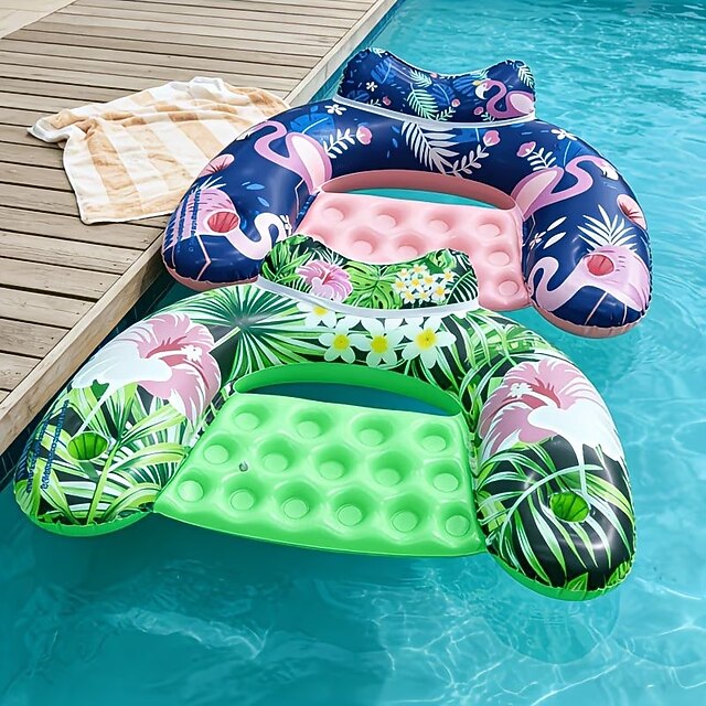 Inflatable U-Shaped Forest Lounge Float, Pool Raft & Seating Float for ...