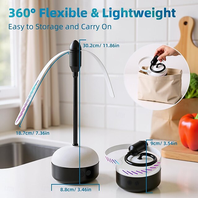 Fly Fans for Tables Rechargeable, Indoor or Outdoor Use, Ideal for ...