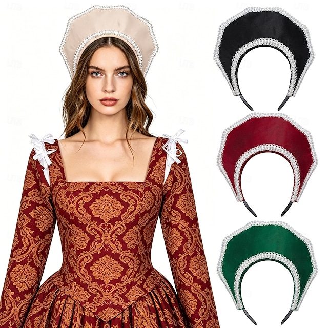 Victorian Medieval Renaissance Hat Princess Noblewoman Fancy Dress ...