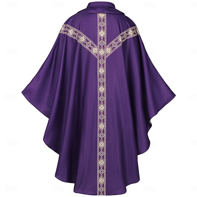 Medieval Renaissance Cloak Priest Fancy Dress Unisex Religious ...
