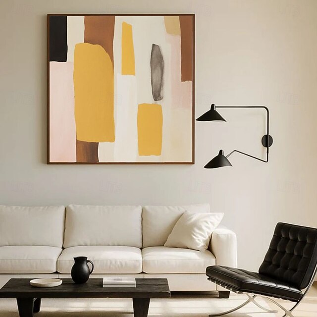 oil painting handmade Minimalist Abstract Wabi Sabi Art Painting Mid ...