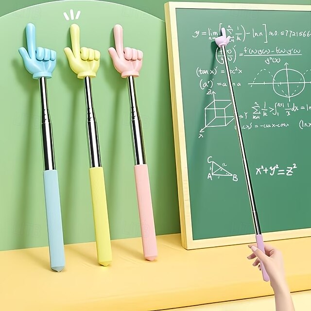5pcs Retractable Teacher Pointers, Adjustable Finger Pointers, Mini ...