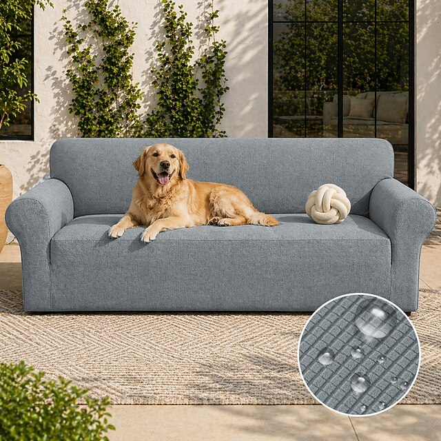Waterproof Stretch Sofa Cover Thick Full Wrap Anti Scratch Sofa ...