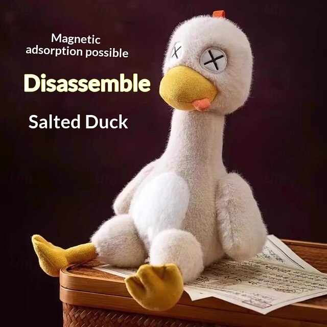 Funny Magnetic Duck Plush Toy, Detachable Disassemble Salted Duck ...
