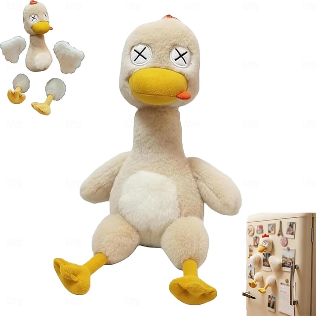Funny Magnetic Duck Plush Toy, Detachable Disassemble Salted Duck ...
